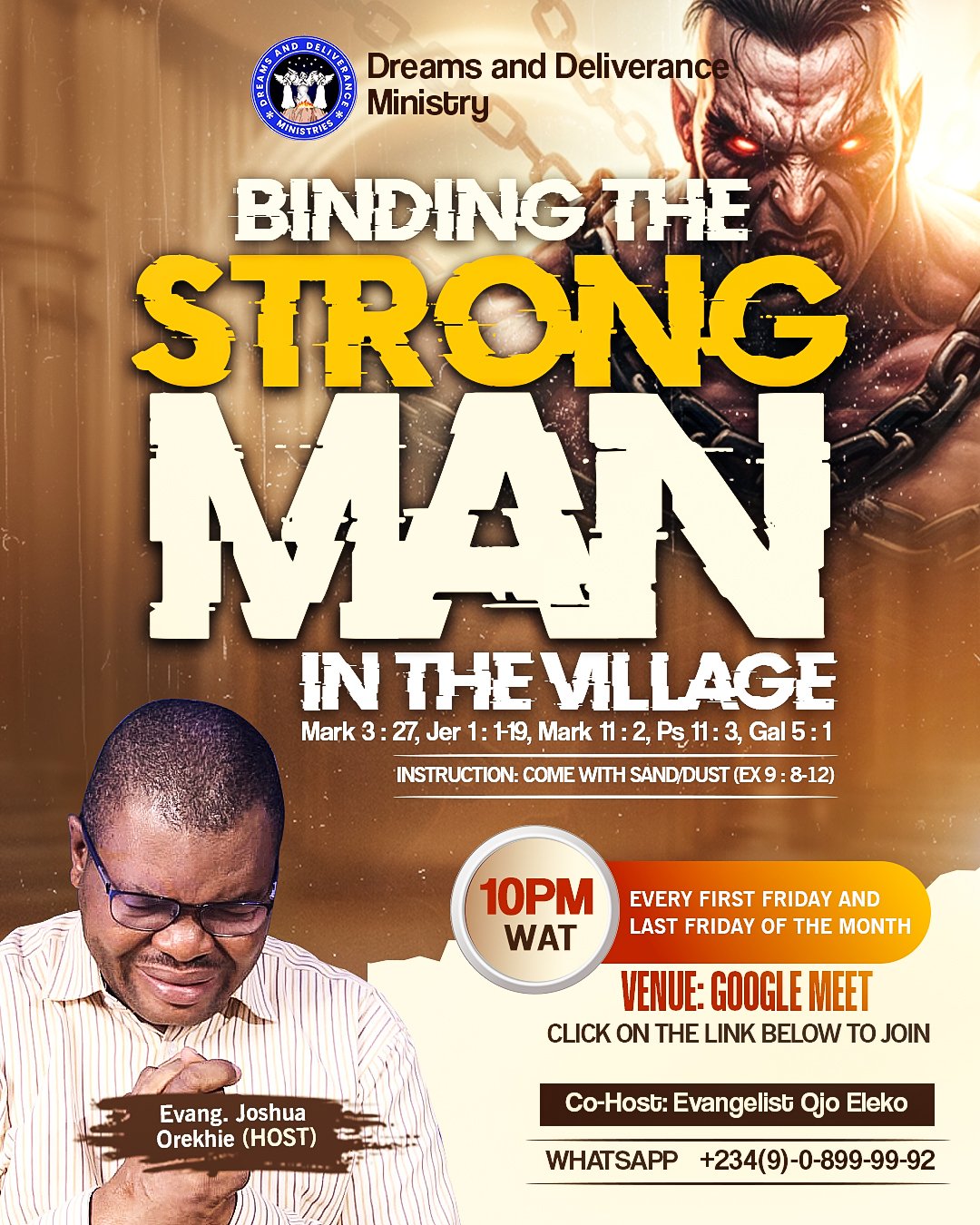 DAY 7 BINDING THE STRONGMAN - Evangelist Joshua Ministries