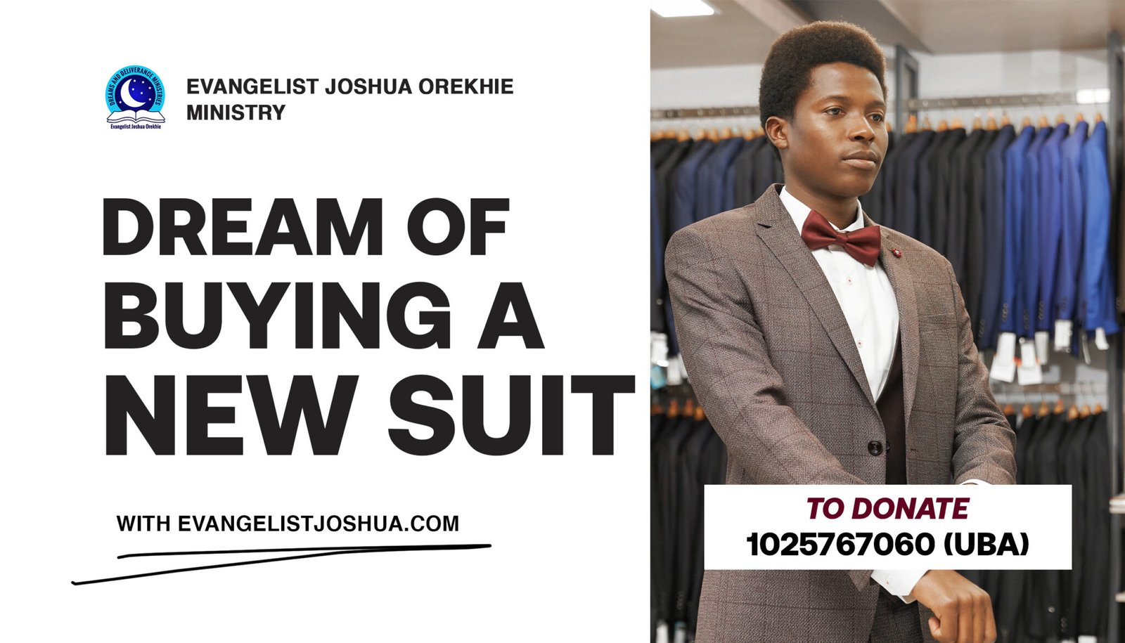 Dream About Buying A New Suit-Evangelistjoshua.com