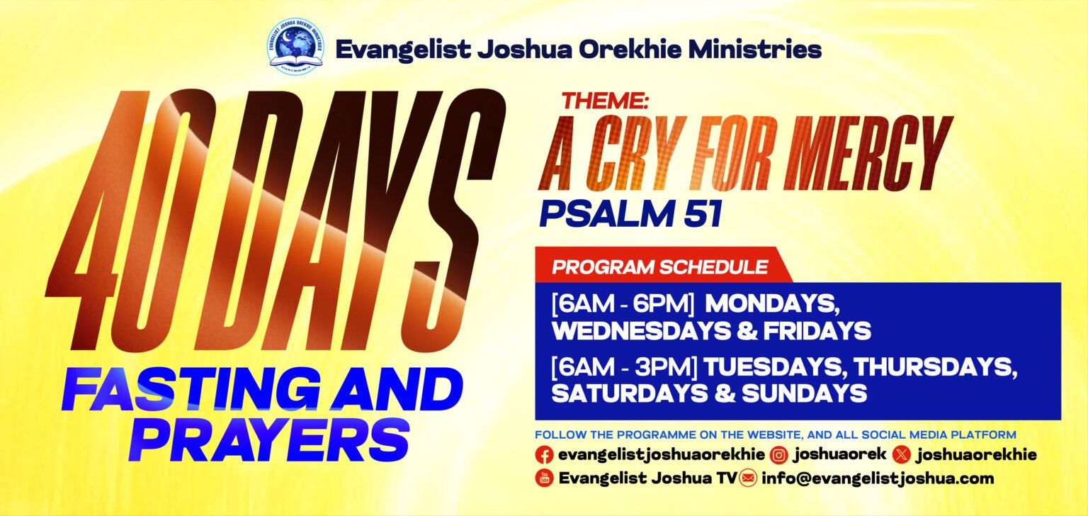 DAY 4 (40 DAYS FASTING) A CRY OF MERCY FOR MAKING WRONG CHOICES AND BAD ...